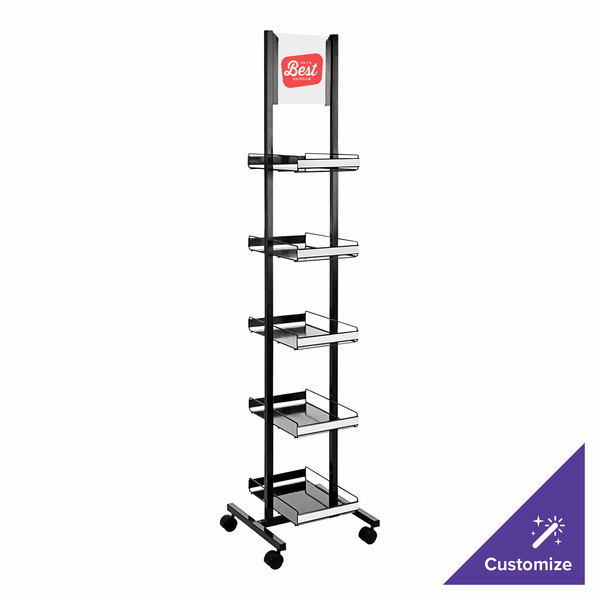 IRP Customizable 5-Shelf Rack with Casters and Graphics 6751355