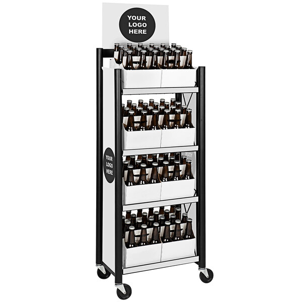 IRP Customizable Signature Series Mini Rack with Casters, Slanted Racks ...