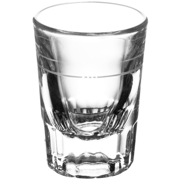 Libbey 5127/S0711 1.5 oz. Fluted Shot Glass with .875 oz. Pour Line ...