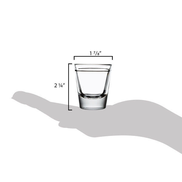 Libbey 5120/A0007 1.5 oz. Shot Glass with 1 oz. Pour Line - 12/Case