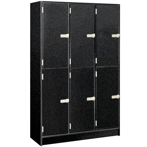 I.D. Systems 45" x 18" x 72" Graphite Nebula Triple Door Storage Locker ...