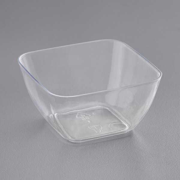 Choice Clear Square Plastic Tiny Bowl 2.5 oz. - 200/Case