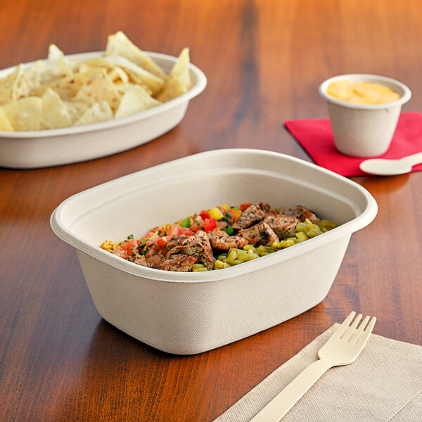 World Centric 48 oz. Compostable Fiber Box - 400/Case