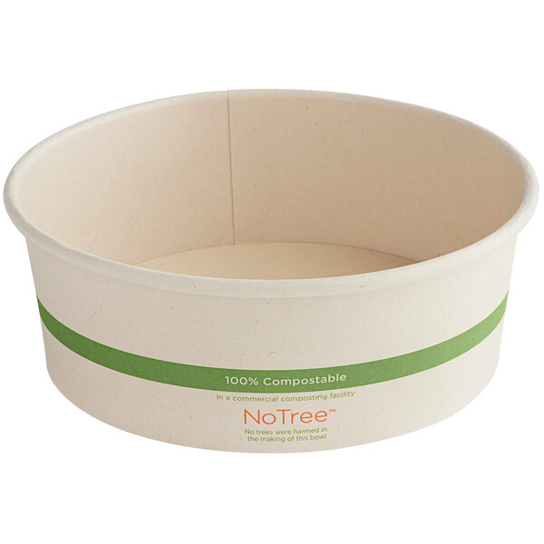 World Centric 42 oz. Compostable Wide Bio Lined Paper Food Cup - 300/Case