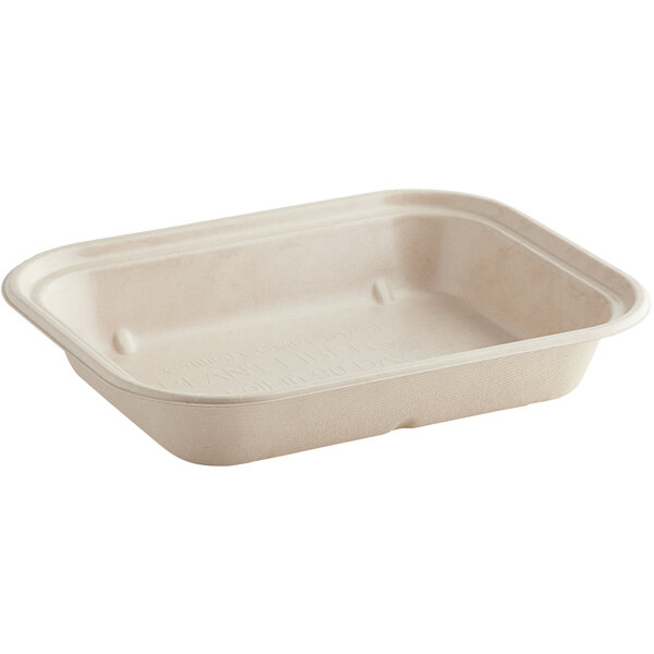 World Centric 36 oz. PLA Lined Compostable Fiber Box - 400/Case