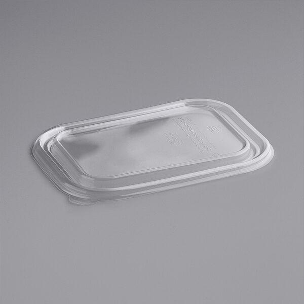 World Centric 36-60 oz. Clear Compostable PLA Lid - 400/Case