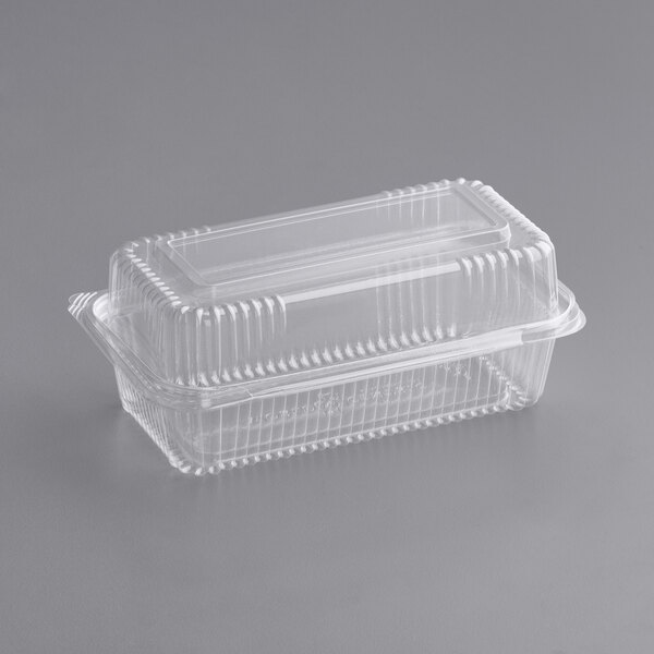 World Centric Clear Compostable PLA Hinged Clamshell Container 9" x 5 ...