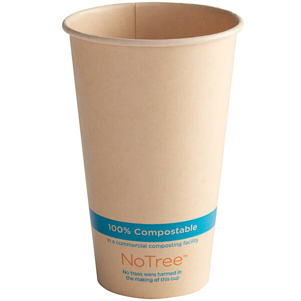 World Centric 16 oz Compostable Paper Cold Cups (1000/Case)