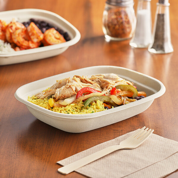 World Centric 20 oz. Compostable Fiber Box - 400/Case