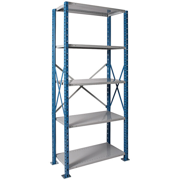 Hallowell Hi-Tech 18" x 48" x 123" Blue / Gray High Capacity Heavy-Duty ...