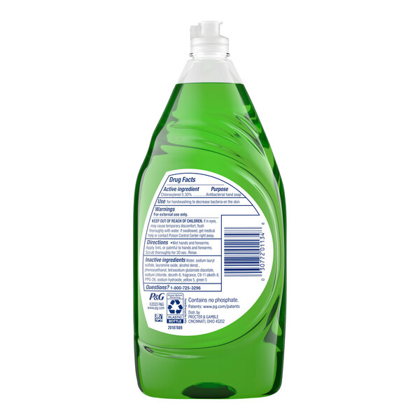 Dawn 01134 38 oz. Ultra Antibacterial Apple Blossom Dish Soap