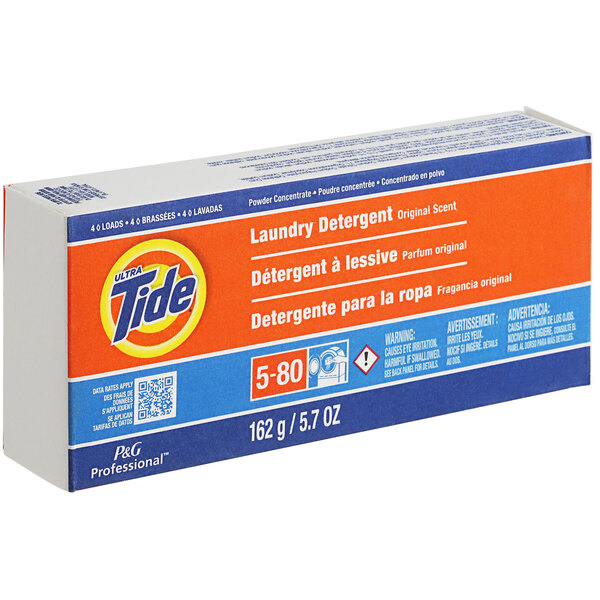 Tide Professional 51042 5.7 oz. / 4 Load Powder Laundry Detergent Box ...