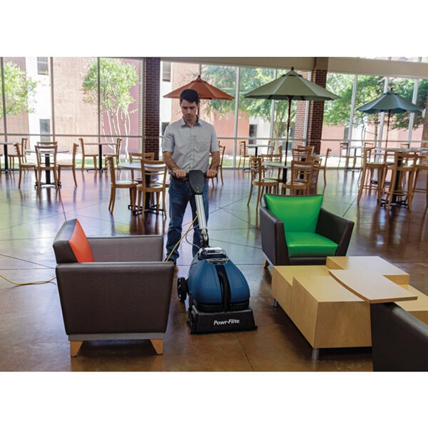 Powr-Flite Powr-Scrub CAS16 16" Corded Walk Behind Cylindrical Floor ...