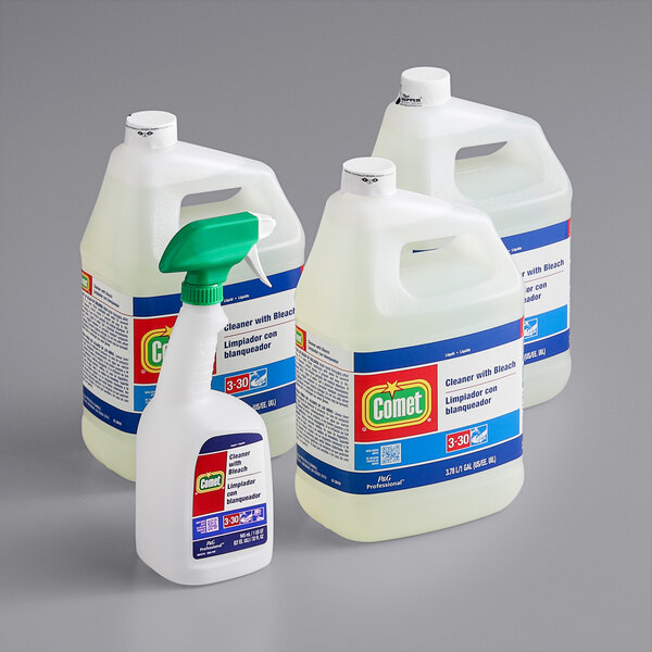 Comet 02291 Cleaner with Bleach Ready-to-Use with Spray Bottle 1 Gallon ...