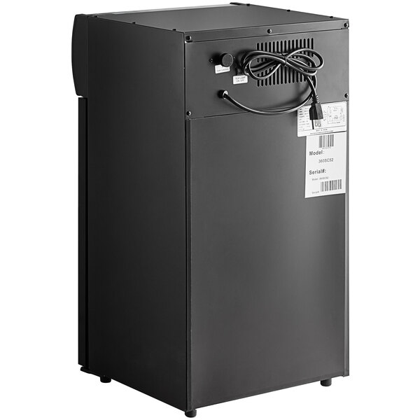 Avantco SC-52 Black Countertop Display Refrigerator with Swing Door and ...