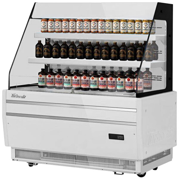 Turbo Air TBA49-50N-W 49" White Horizontal Refrigerated Open Display ...