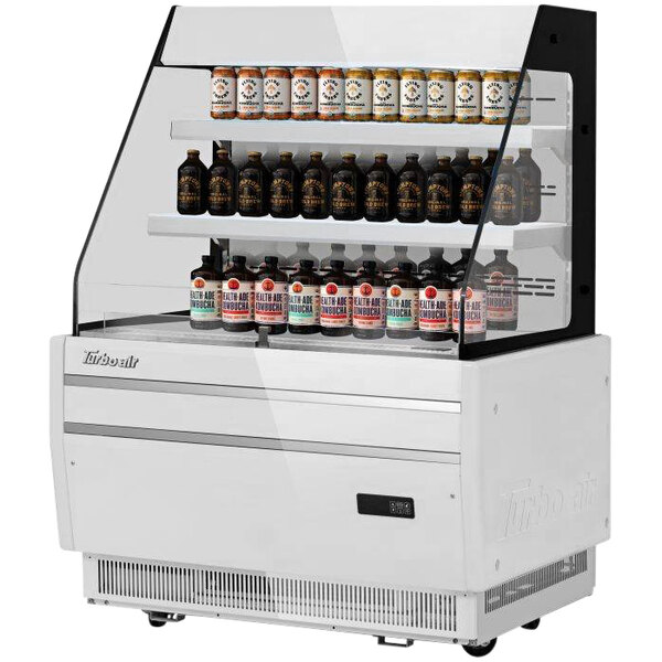 Turbo Air TBA37-50N-W 37" White Horizontal Refrigerated Open Display ...