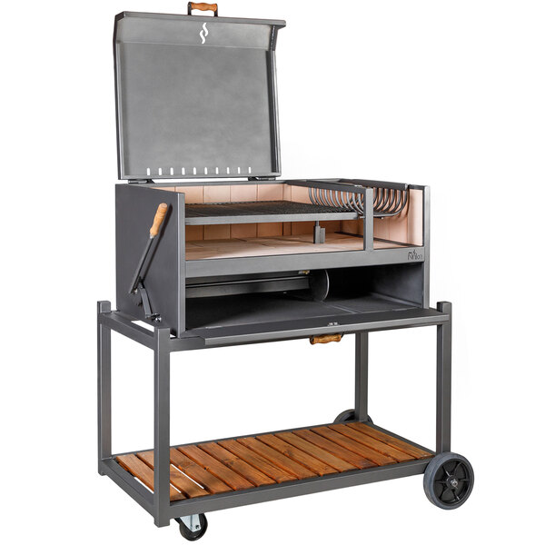 Nuke Delta 40" Portable Outdoor Gaucho Charcoal Grill