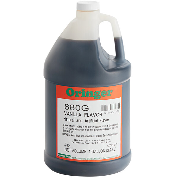 Oringer Vanilla Hard Serve Ice Cream Flavoring with Natural and ...