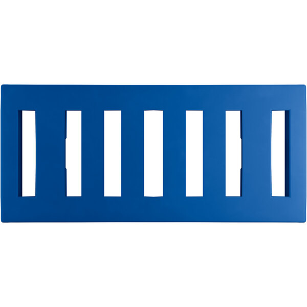 MasonWays 48" x 22" x 12" Blue Plastic Heavy-Duty Dunnage Rack with ...