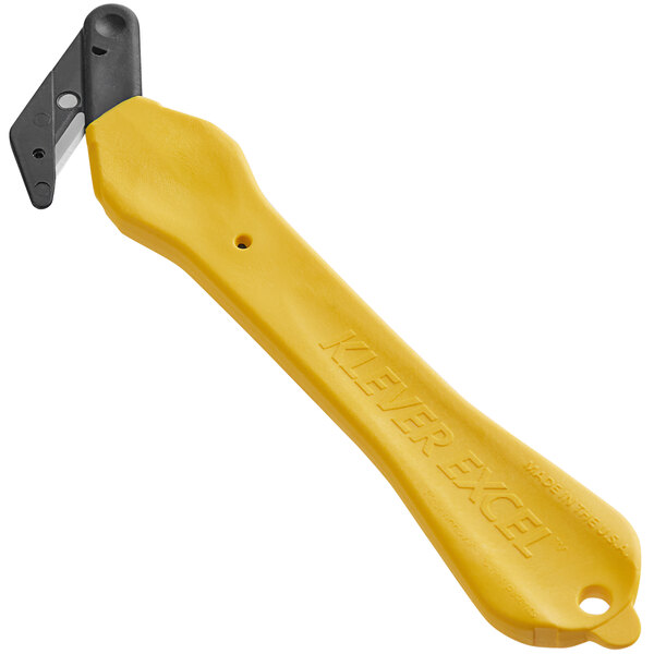 Klever Kutter Excel Yellow Protective Box Cutter with Wide Head KCJ-4-30Y