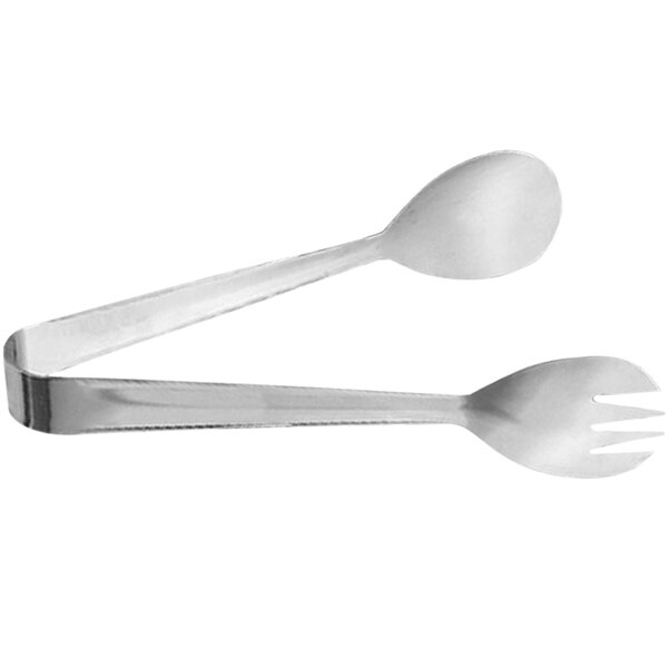 American Metalcraft 8" Stainless Steel Salad / Pastry Tongs SS782