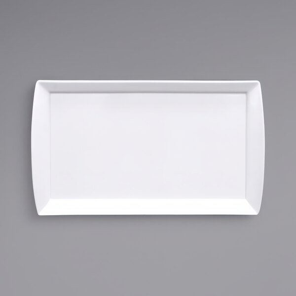 Fortessa Fortaluxe Tavola 13" x 8" Bright White Rectangular Porcelain ...