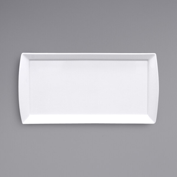 Fortessa Fortaluxe Tavola 11 3/4" x 5 3/4" Bright White Rectangular ...