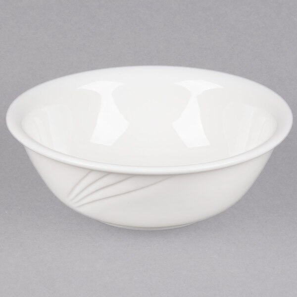 CAC GAD-81 Garden State 42 oz. Bone White Porcelain Bowl - 12/Case