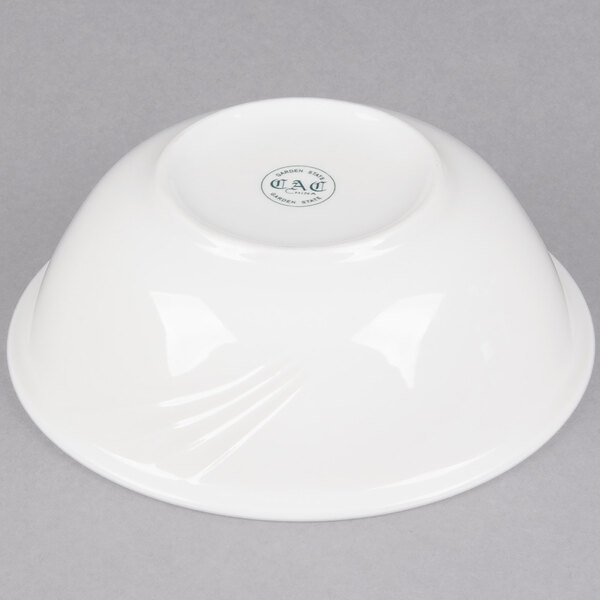 CAC GAD-81 Garden State 42 oz. Bone White Porcelain Bowl - 12/Case