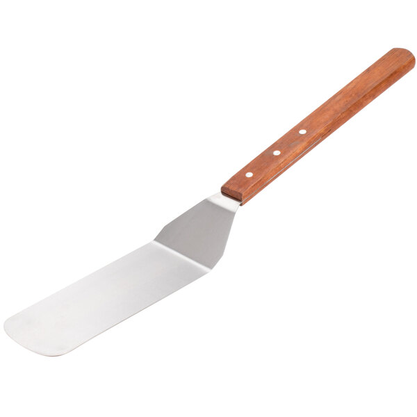 Thunder Group 10" x 3" Solid Turner with Round Blade and Extra-Long ...