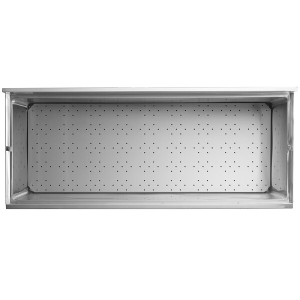 Regency 24" x 60" Stainless Steel Beer Box with Lid and 3" Backsplash ...