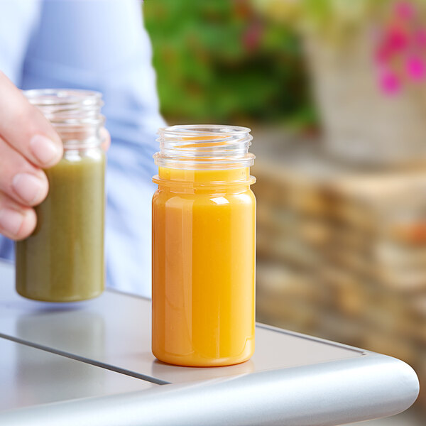 Captiva Containers 2.5 oz. Round Clear PET Energy Bottle - 900/Case