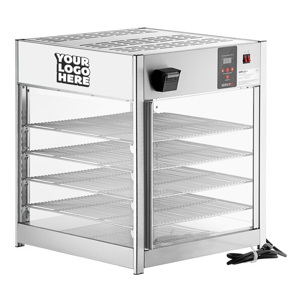 ServIt PDW18D2SC 18" Self-Service Countertop Display Warmer with 4 ...