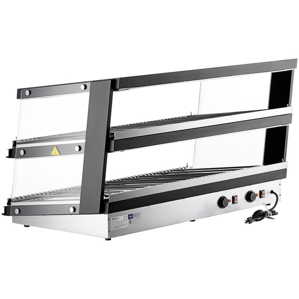 ServIt OAM-138D 48" Full Service Slanted 2-Shelf Countertop Heated ...