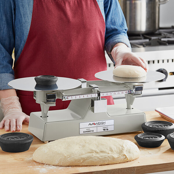 AvaWeigh 16 lb. x 0.25 oz. Baker's Dough Scale