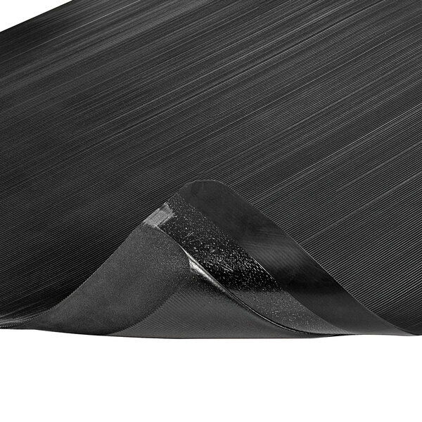 Notrax Ergo 3' x 12' Black Anti-Fatigue Mat 474S0312BL - 1/2" Thick