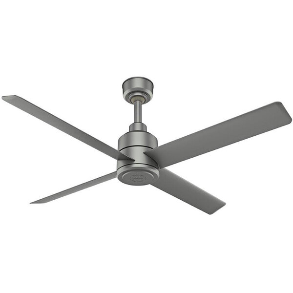Hunter Fans Trak 76017 72" Matte Silver Ceiling Fan - 11,926 CFM, 120V ...