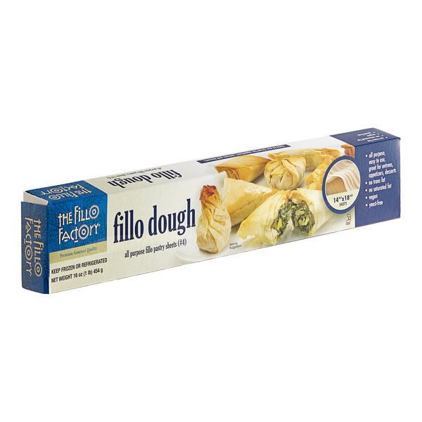 Fillo Factory #4 Fillo Dough 14" x 18" Sheets 1 lb. - 24/Case