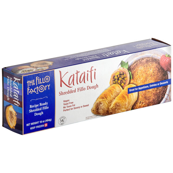 Fillo Factory Kataifi Shredded Fillo Dough 1 lb. - 12/Case