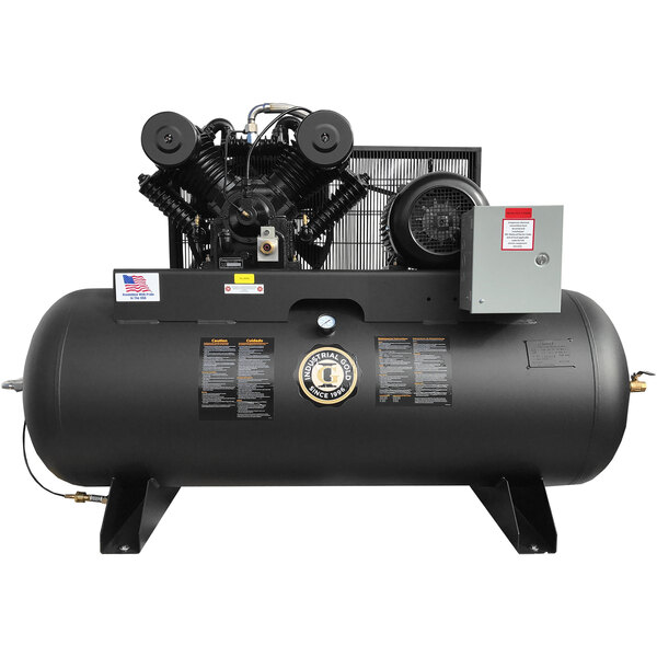 Industrial Gold Platinum Series 120 Gallon 15 hp 3 Phase Horizontal ...