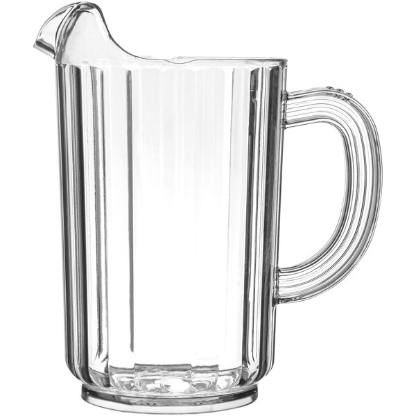 Carlisle 32 oz. Clear Polycarbonate Beverage Pitcher 553607