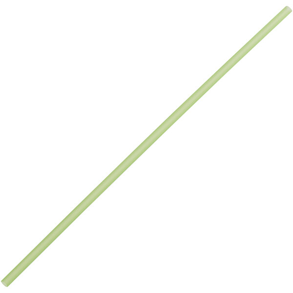 Choice 7 7/8" Green Unwrapped Collins Straw - 5000/Case