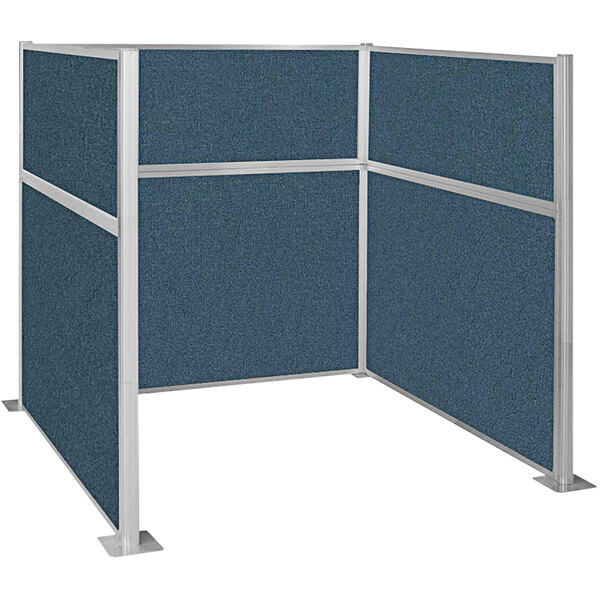 Versare Hush Panel 6' x 6' Caribbean U-Shape Cubicle