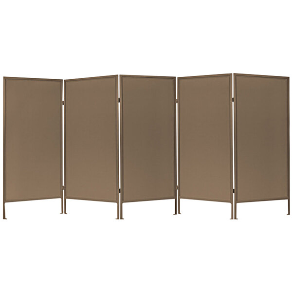 Versare Brown 5-Panel Folding Outdoor Partition