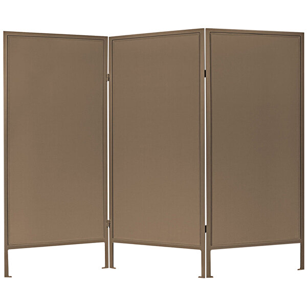Versare Brown 3-Panel Folding Outdoor Partition