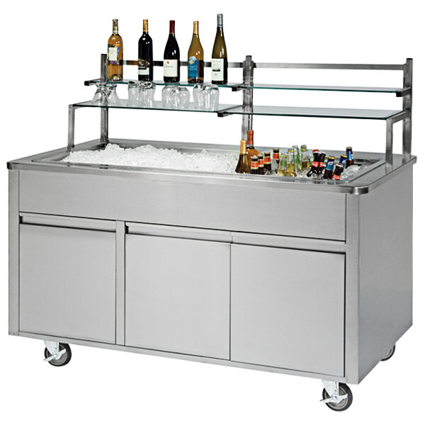 Lakeside 79863 Chalet 60" Stainless Steel Portable Back Bar
