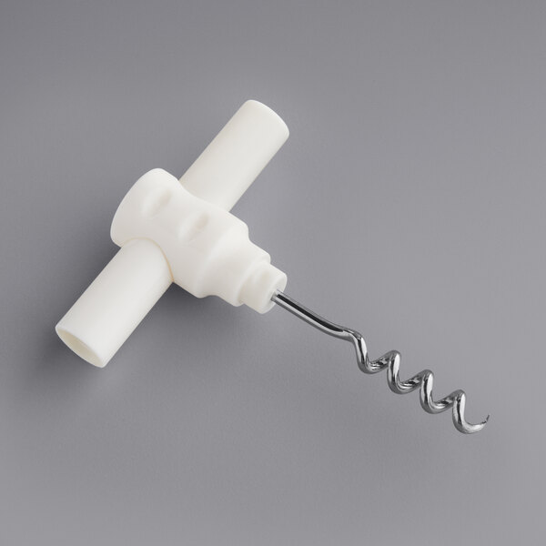 Choice White Plastic Pocket Corkscrew