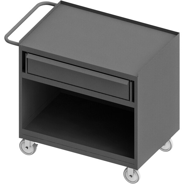 Durham Mfg 24" x 36" 1 Drawer Mobile Steel Top Workstation 3114-95