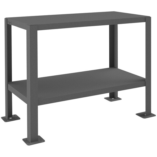Durham Mfg 18" x 36" Heavy-Duty 2 Shelf Machine Table MT12G183630-3K295